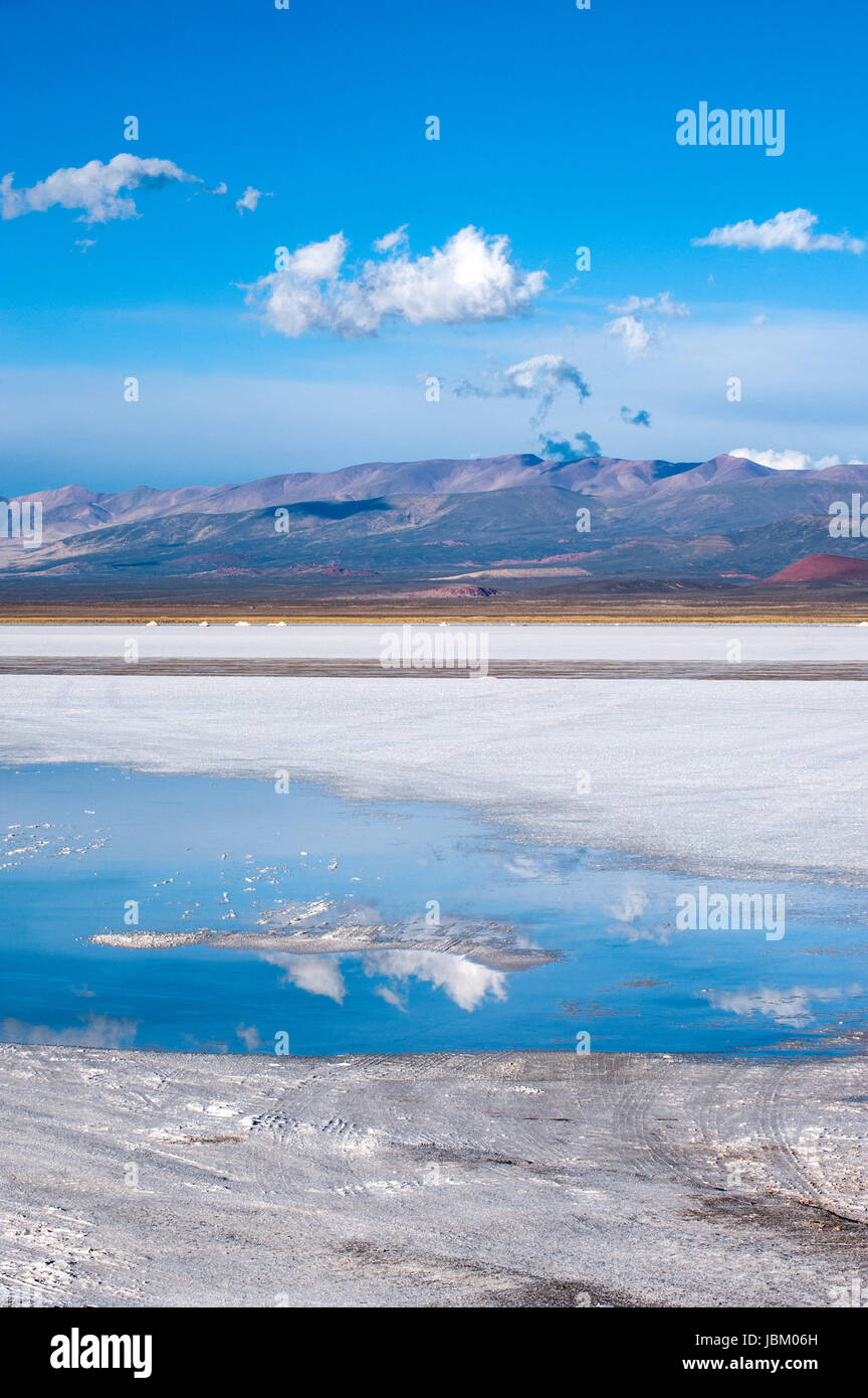 Salinas Grandes on Argentina Andes is a salt desert in the Jujuy ...