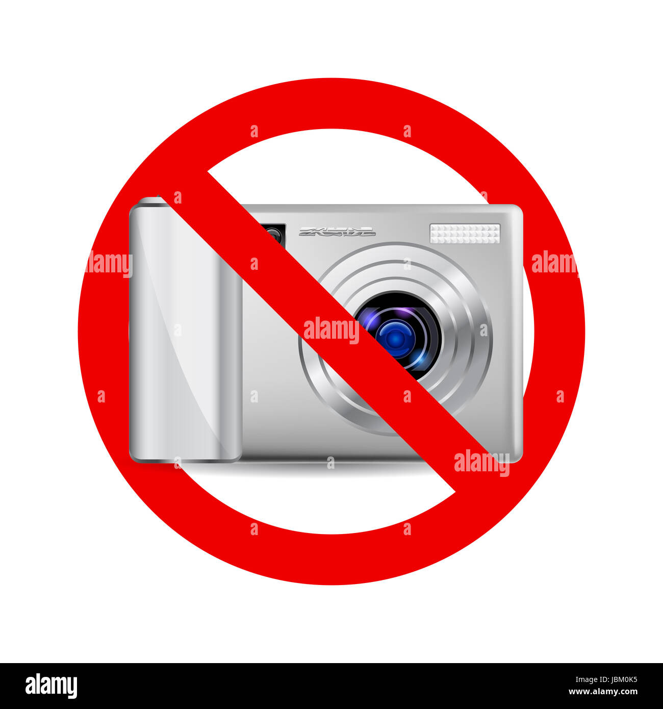 No camera sign. Prohibitory sign on white background Stock Photo - Alamy