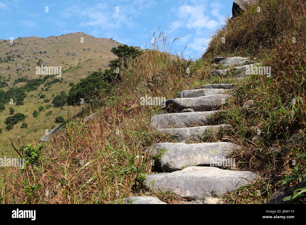 Stone path in the mountains Stock Photo - Alamy