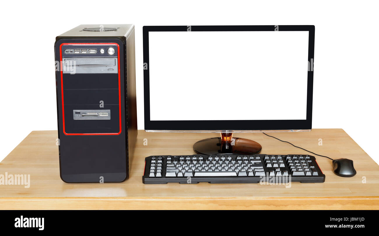 Black Desktop Computer Display Cutout High Resolution Stock Photography ...