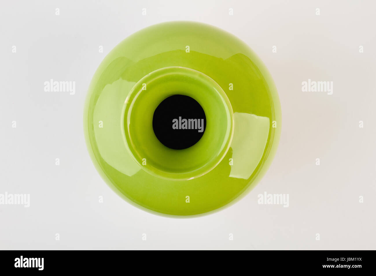Decorative glossy pottery, top view Stock Photo - Alamy