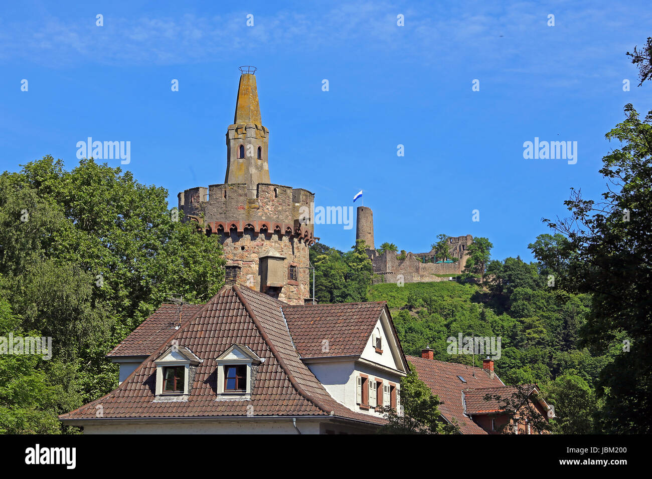 landscape format battlement Stock Photo - Alamy