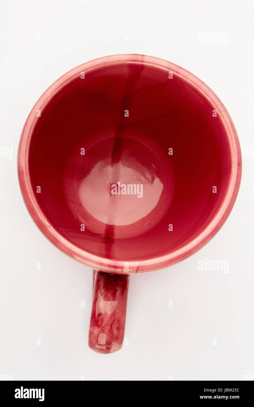 Single red cup isolated Stock Photo - Alamy