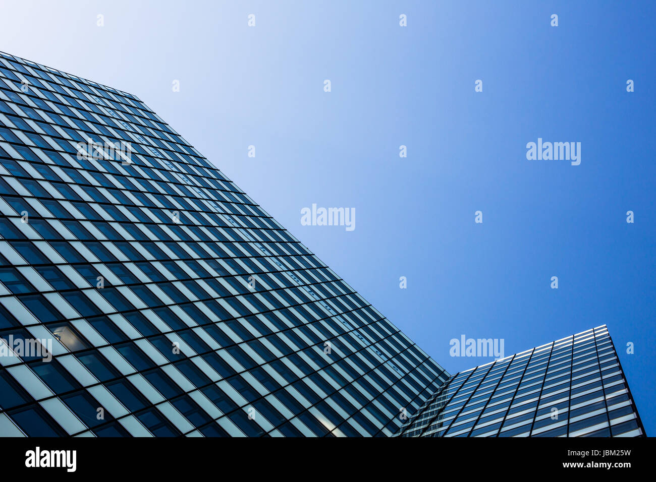 Exterior of building - abstract concept; skyscraper from down below ...