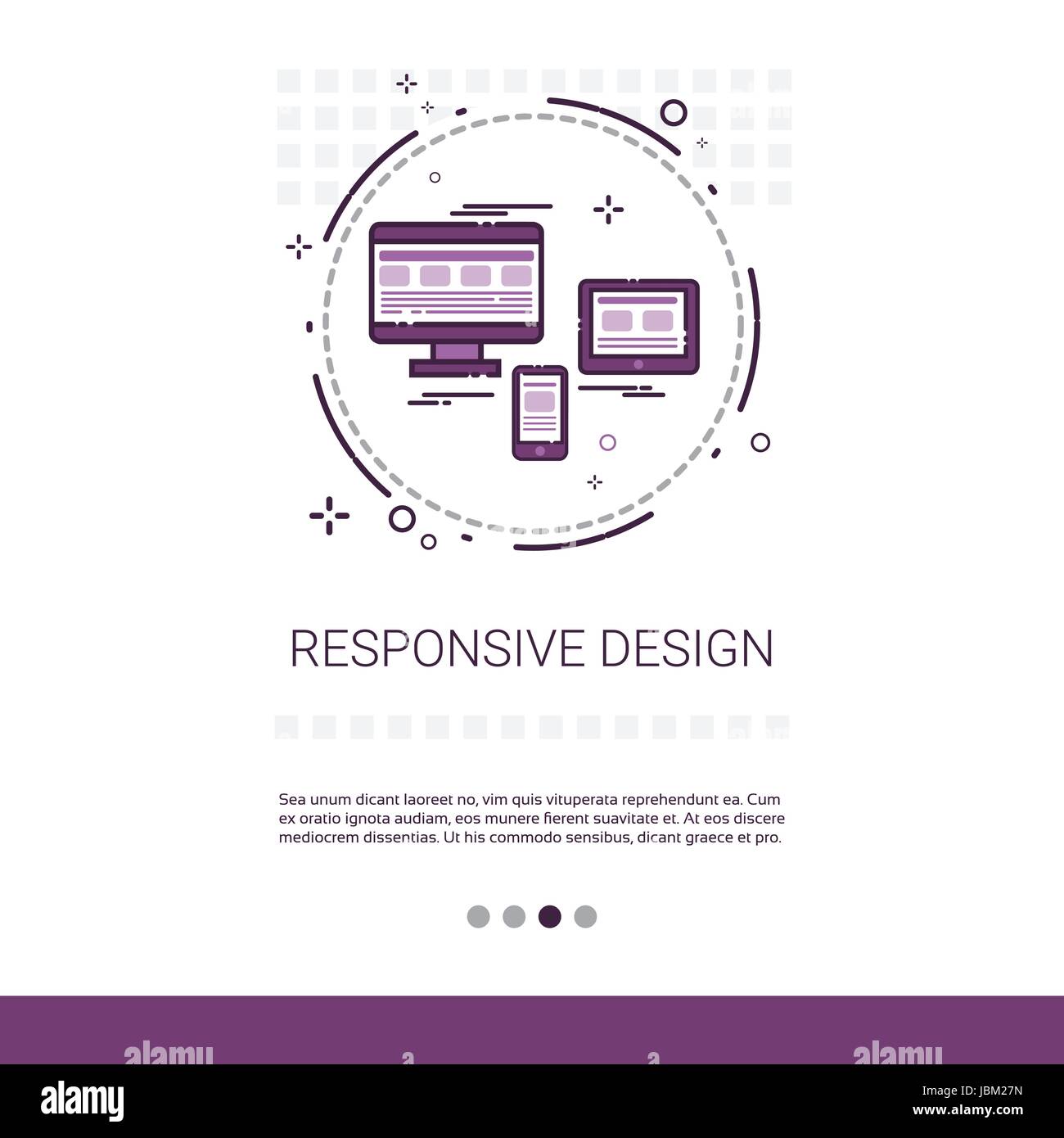 Responsive Design Phone Tablet Desktop Device Screen Banner With Copy ...