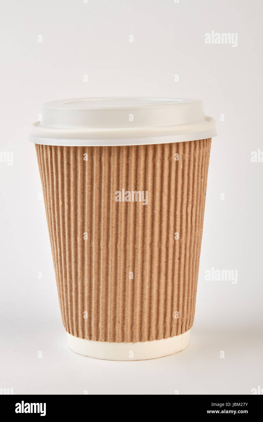 Coffee cardboard cup isolated Stock Photo - Alamy
