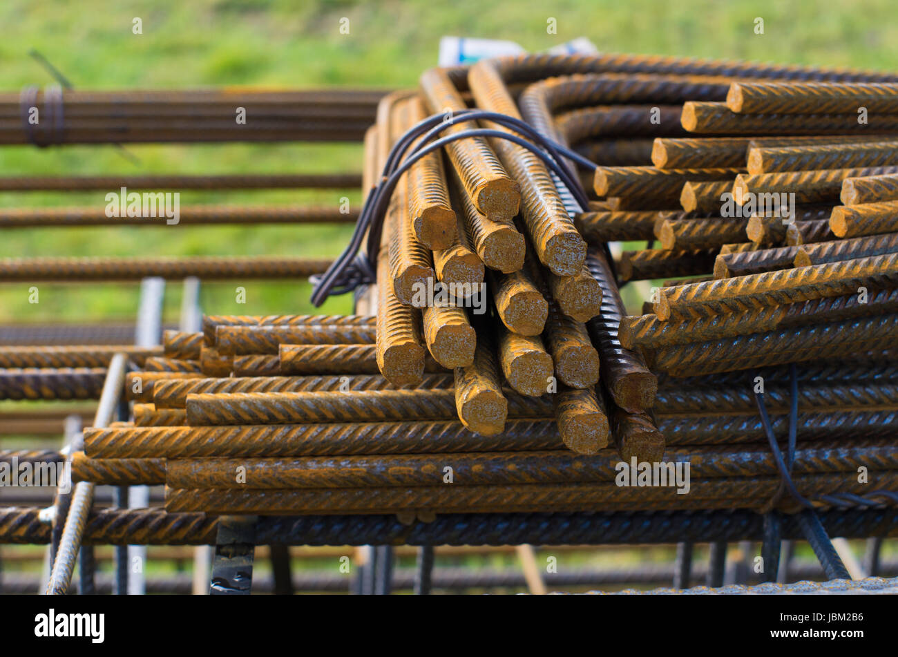 steel bars used for concrete rebar in the construction industry Stock ...