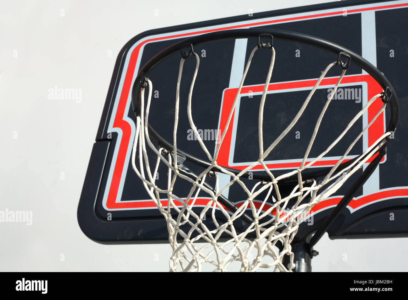 Black and red basketball hoop isolated over white blackground Stock ...