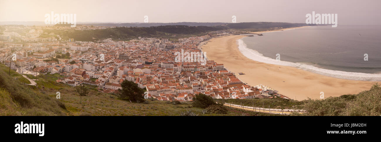 Panoramic view from Nazaré Stock Photo - Alamy