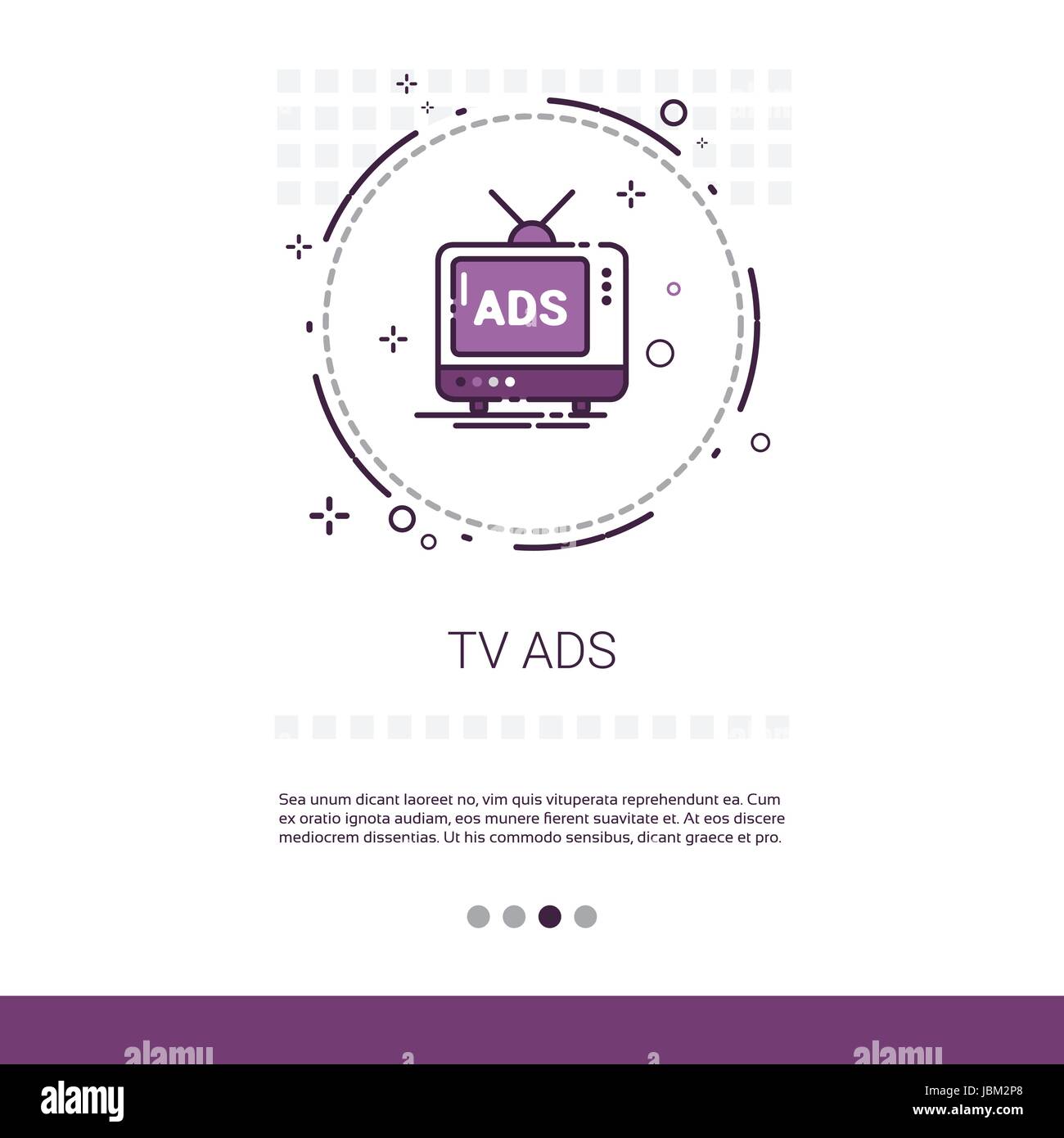 TV Ads Advertisement Marketing Promotion Web Banner With Copy Space ...