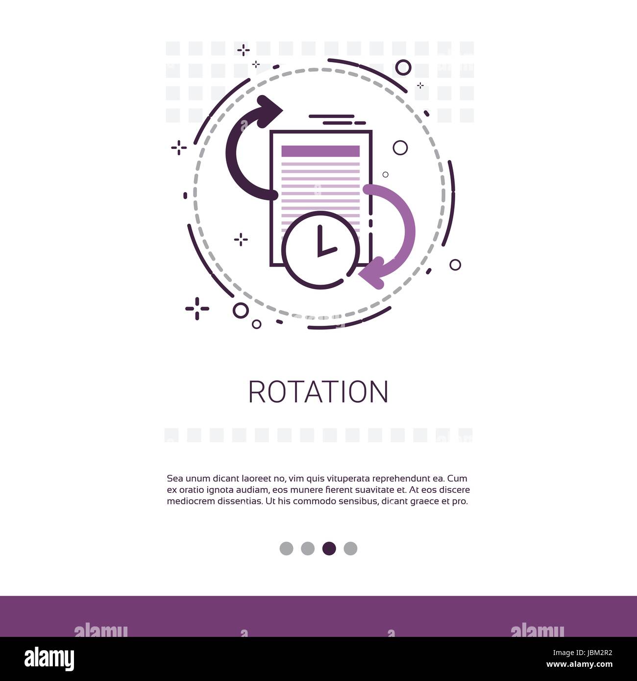 Rotation Update Application Process Web Banner With Copy Space Stock ...
