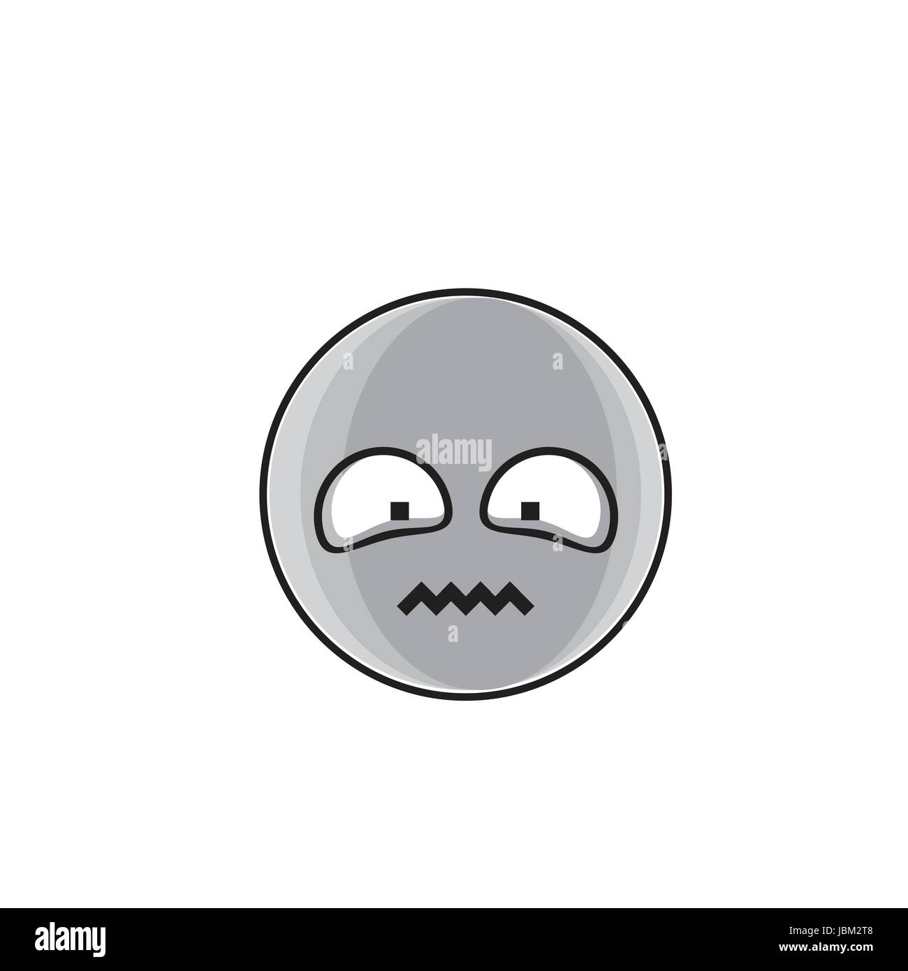 Sad Cartoon Face Negative People Emotion Icon Stock Vector Image & Art ...