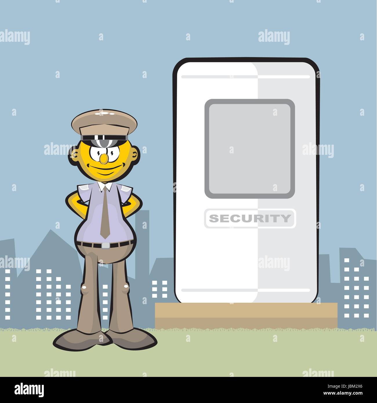 Security booth Stock Vector Images - Alamy