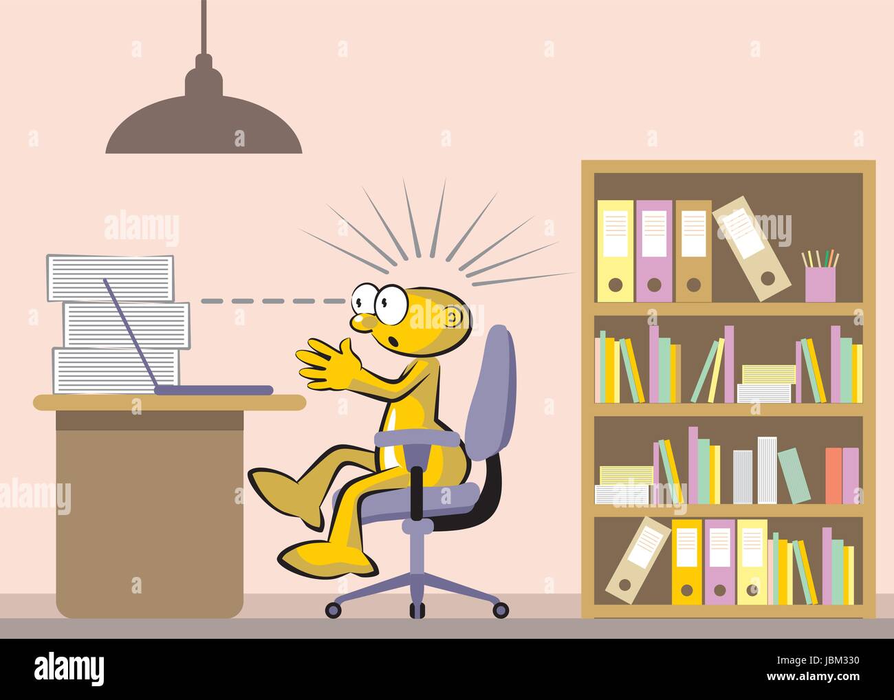 Life in the office. Series of 5 vignettes - Storyboard Stock Vector ...