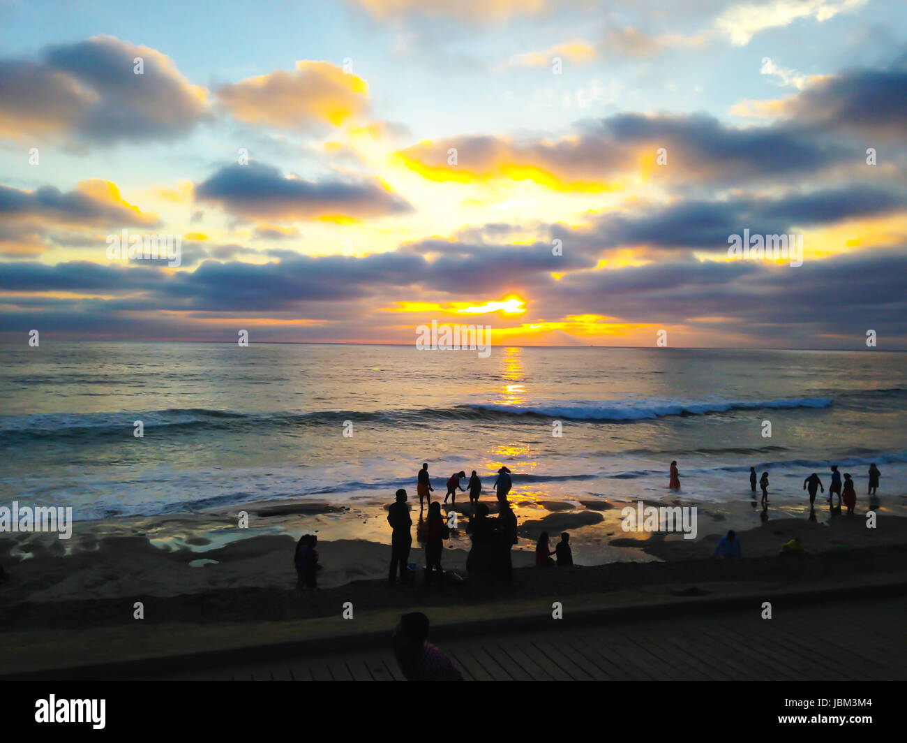 Sunset Playas De Tijuana Stock Photo - Alamy