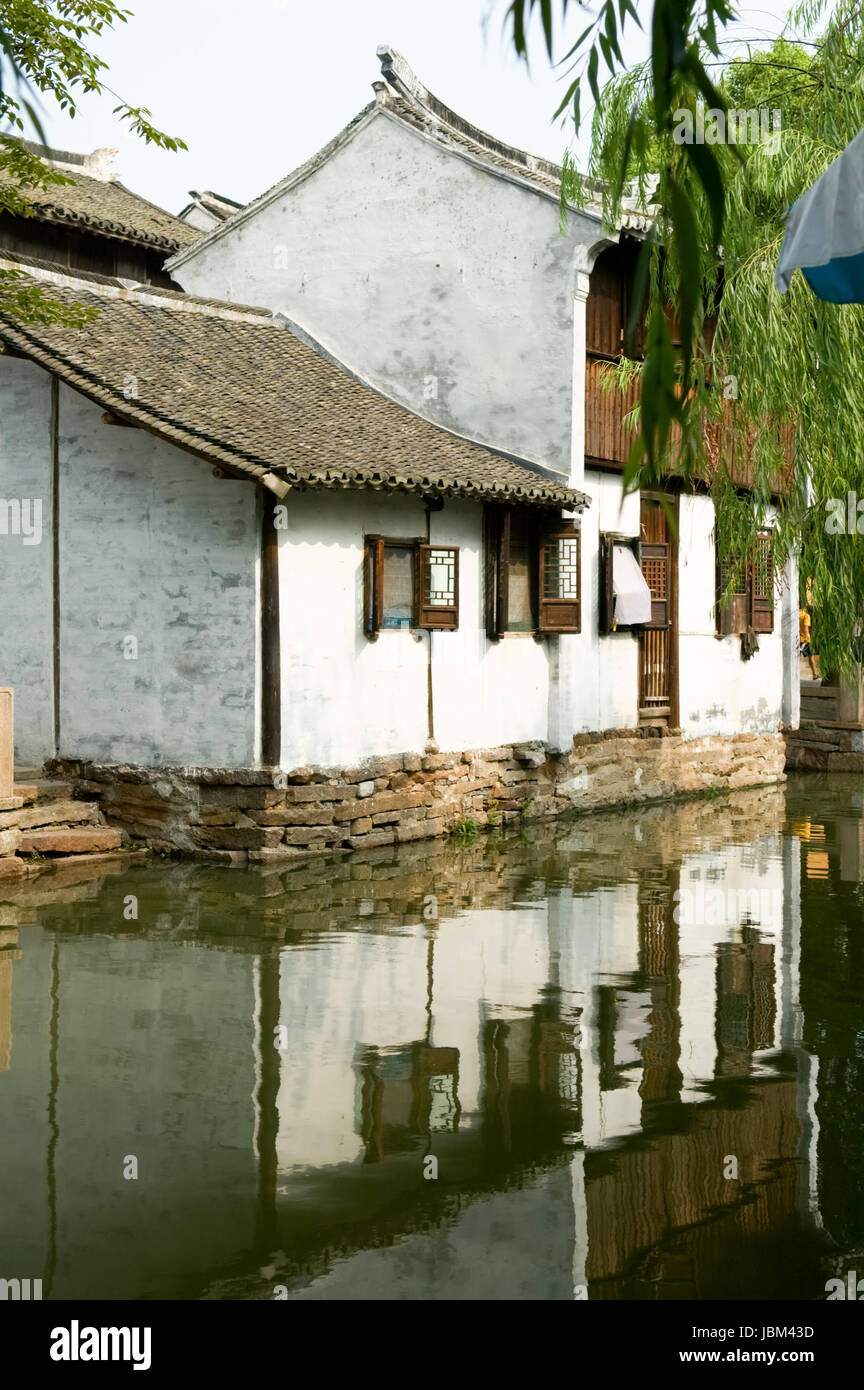 The detial of contruction of water town in China Stock Photo - Alamy