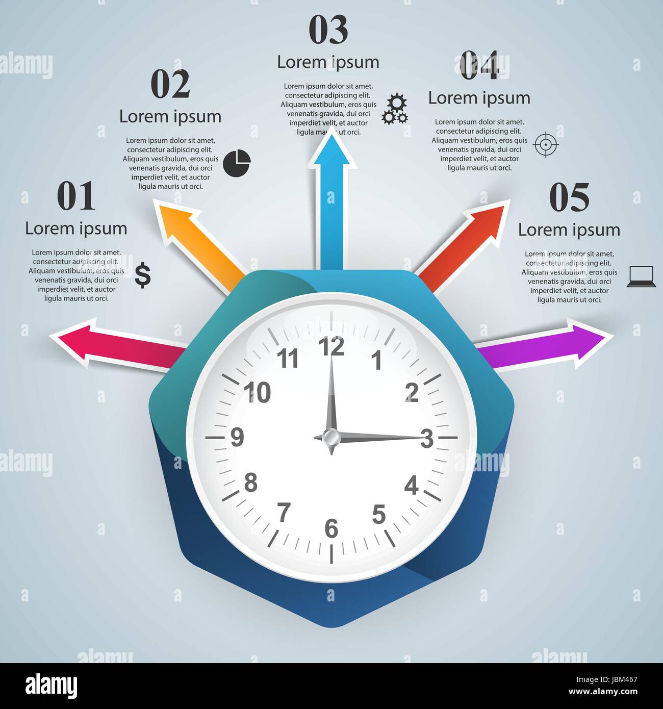 Watch, clock icon. Abstract infographic Stock Vector Image & Art - Alamy