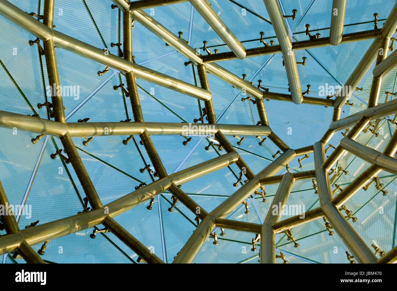 The perspective view of abstract (net) architecture Stock Photo - Alamy