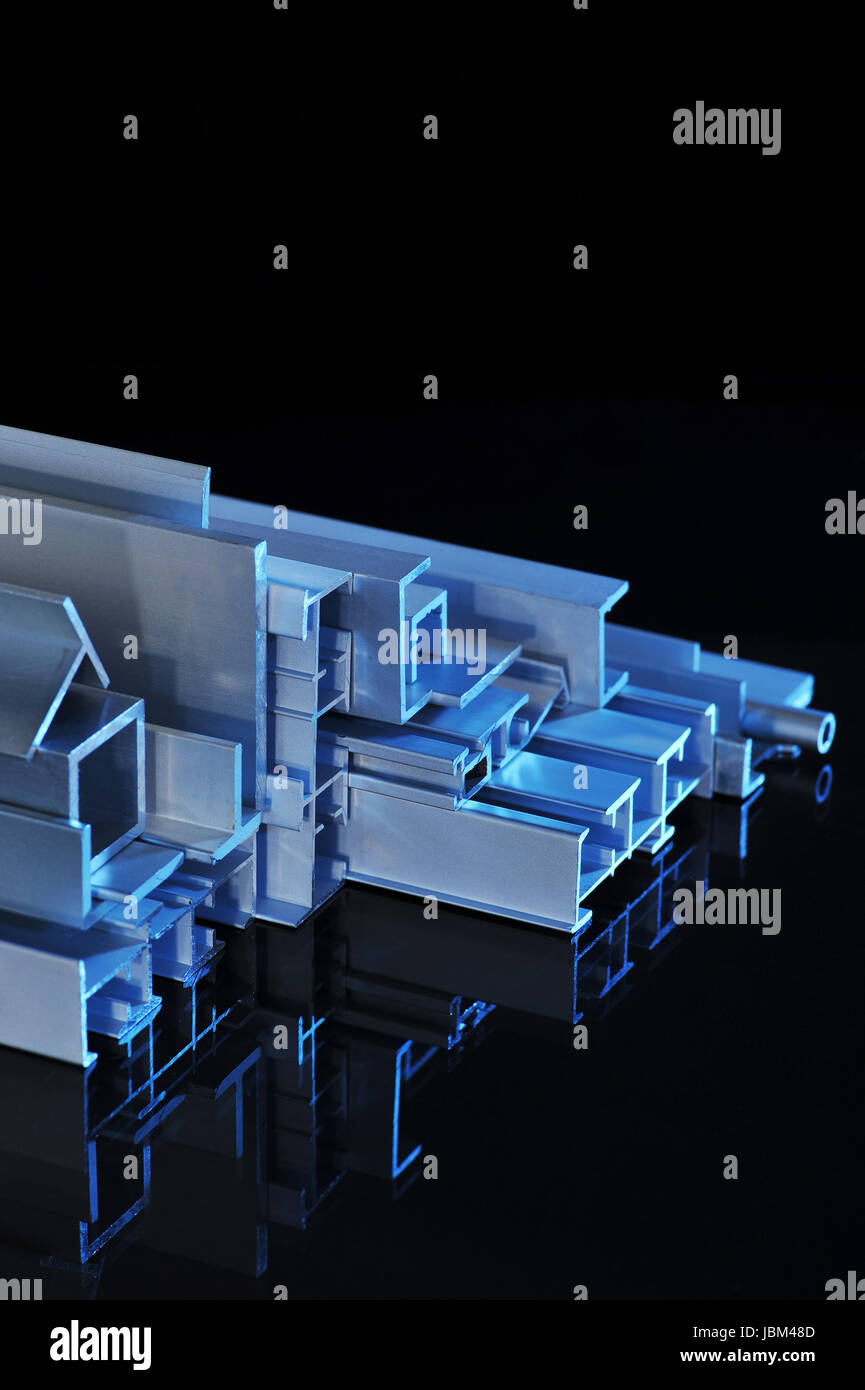aluminum profile strips Stock Photo - Alamy
