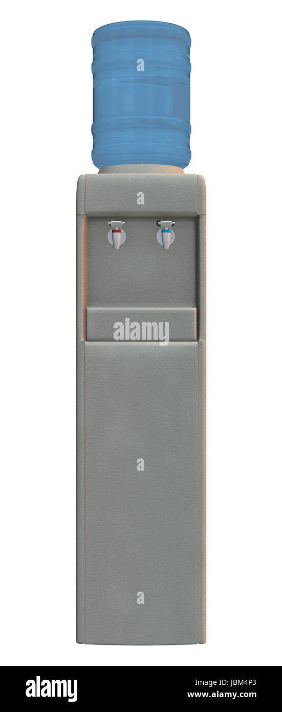 3D digital render of a water cooler isolated on white background Stock ...