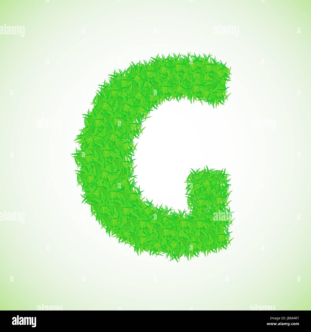colorful illustration with grass letter on a green background for your ...