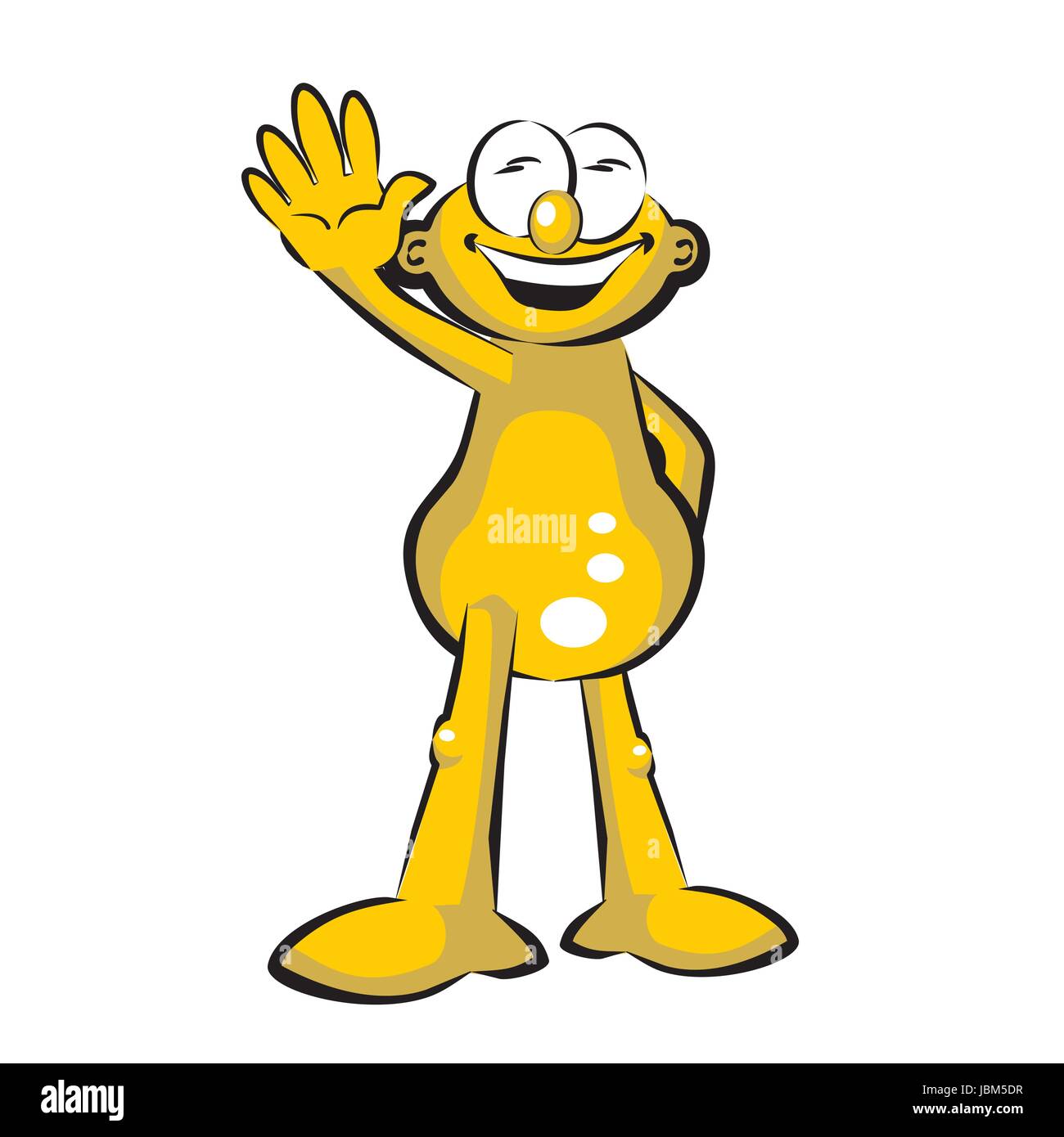 Funny Waving man - Storyboard. Series of illustrations Stock Vector ...