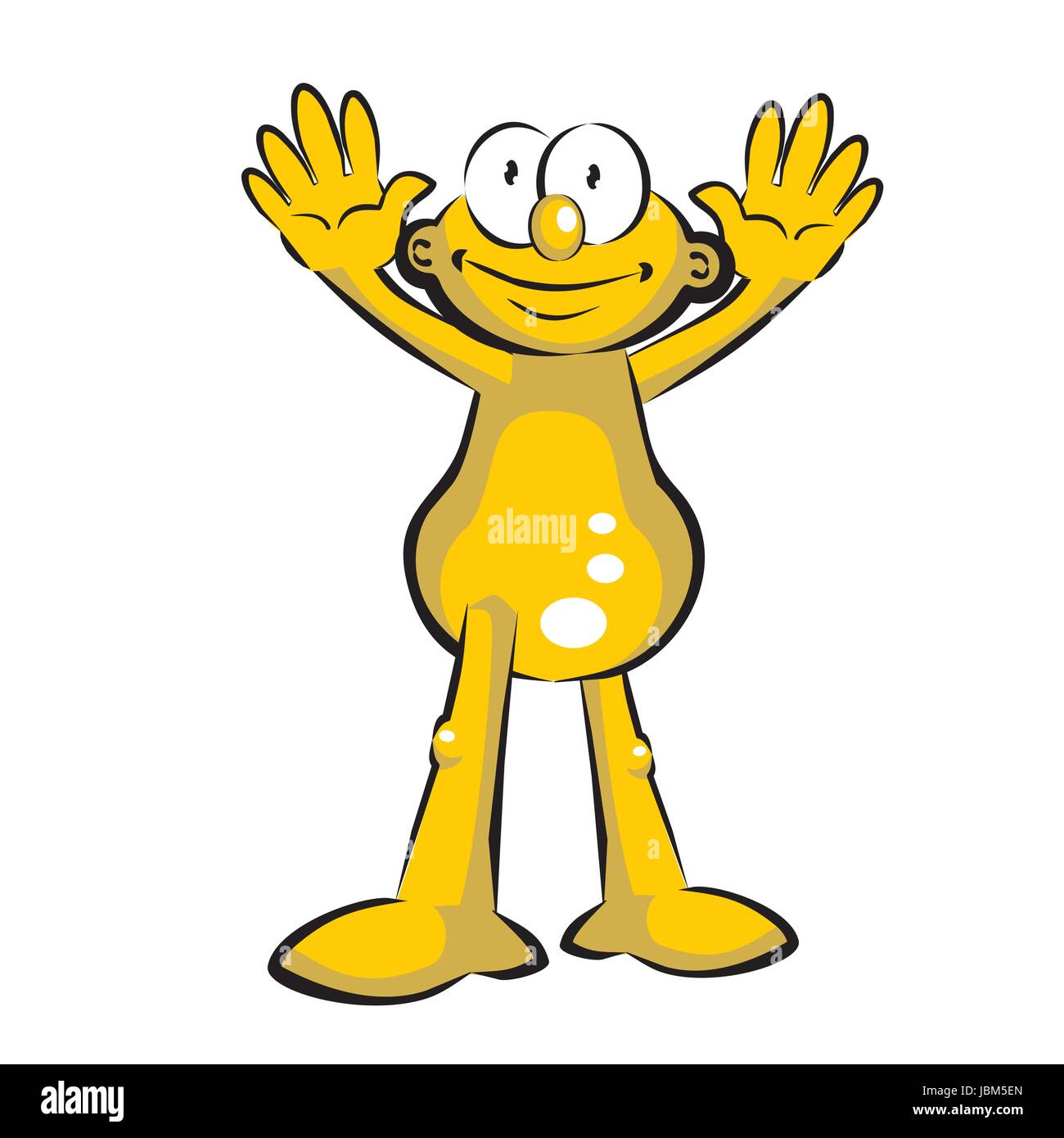 Funny Waving man - Storyboard. Series of illustrations Stock Vector ...