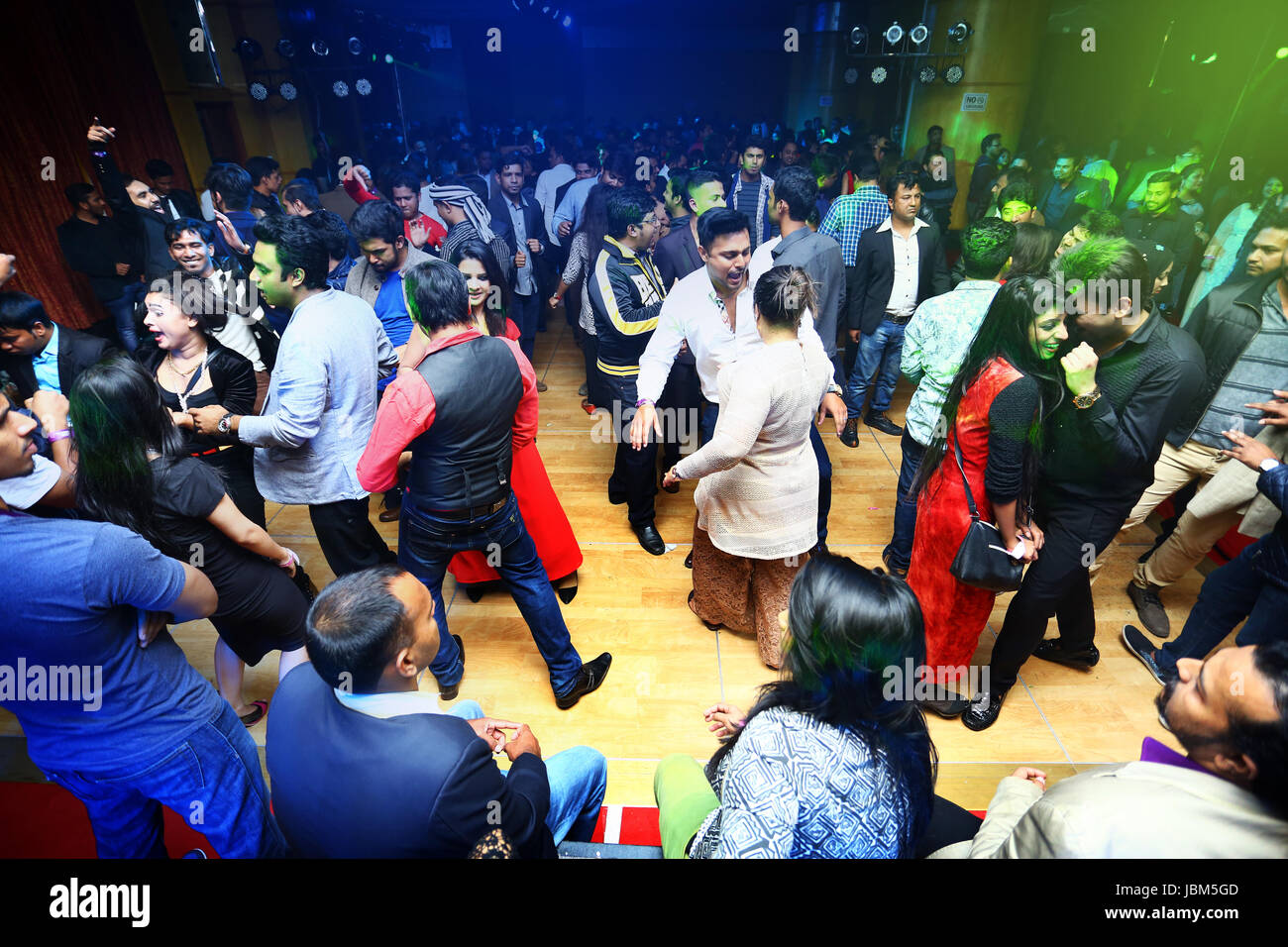 People dancing and enjoying DJ Party at Picasso Restaurant in Dhaka ...
