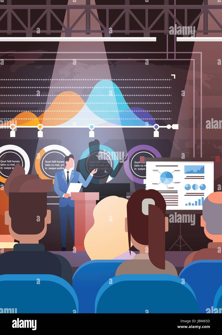 Flip chart lecture group Stock Vector Images - Alamy