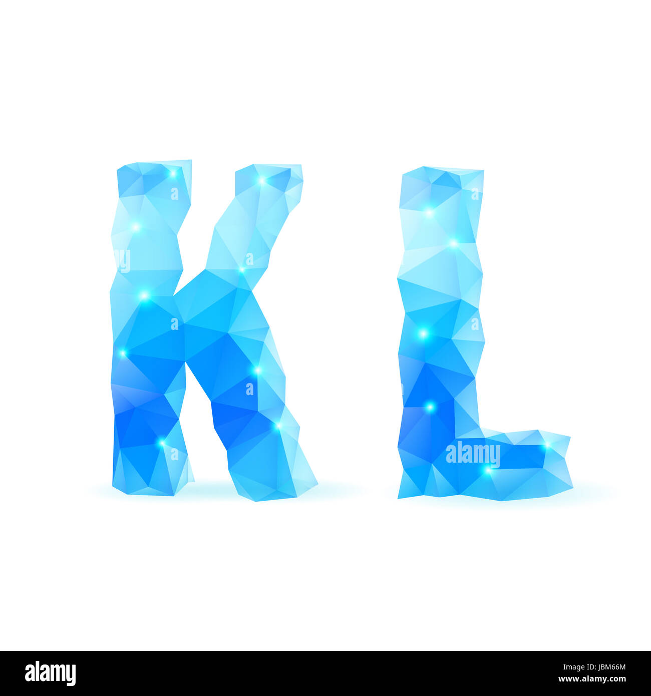 Crystal structure light blue Cut Out Stock Images & Pictures - Alamy