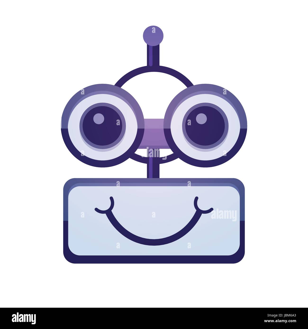 Cartoon Robot Face Smiling Cute Emotion Chat Bot Icon Stock Vector ... Cartoon Robot Face Smiling Cute Emotion Chat Bot Icon Stock Vector ...