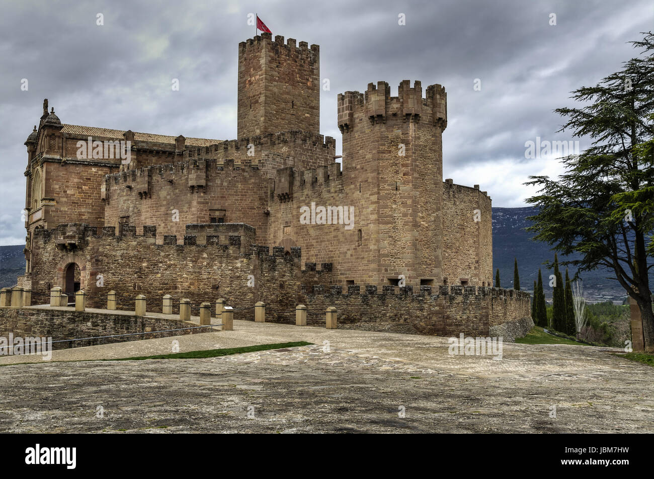 Amazing old castle in Spain, with beautiful architecture and stone ...