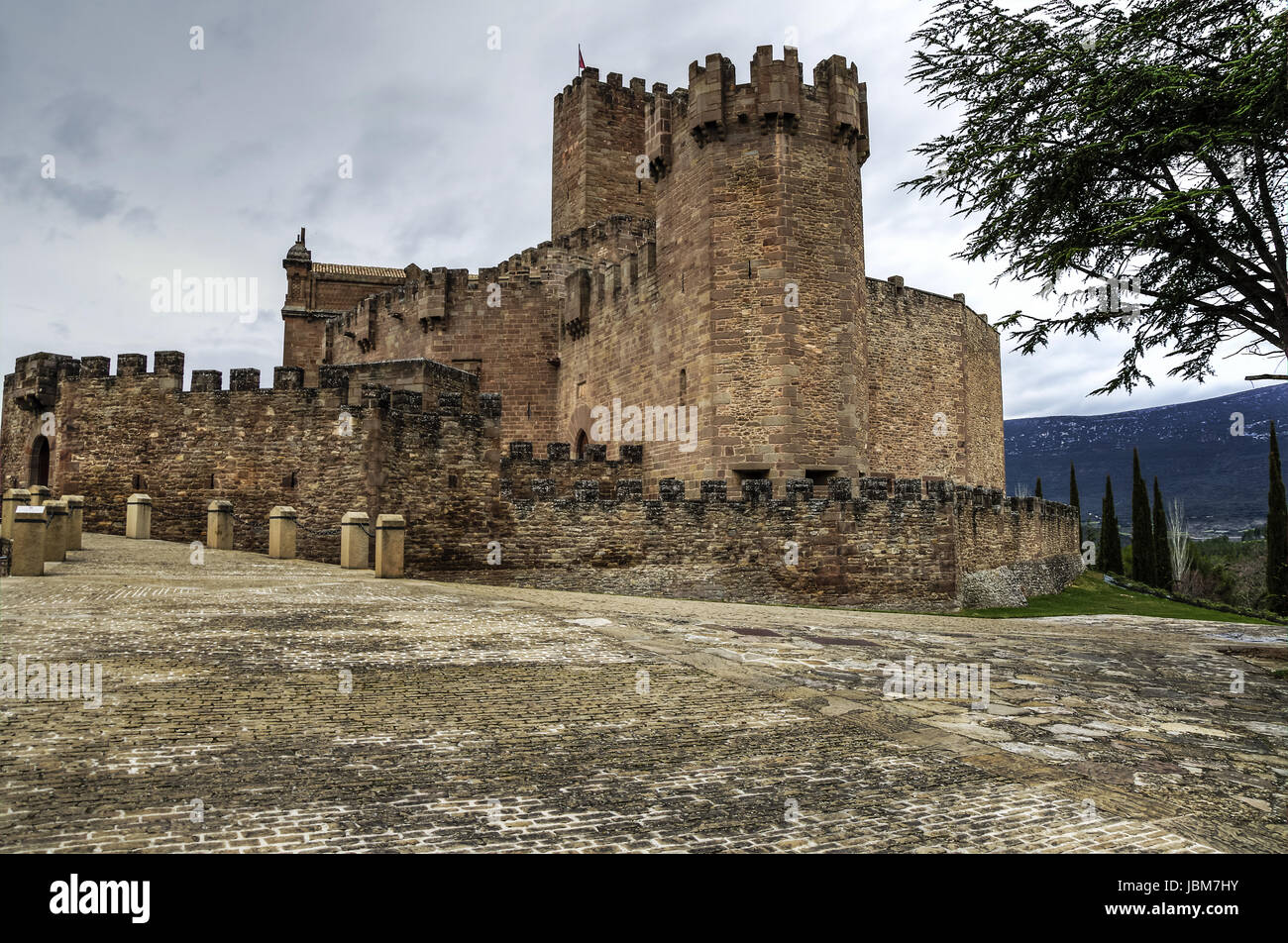 Amazing old castle in Spain, with beautiful architecture and stone ...