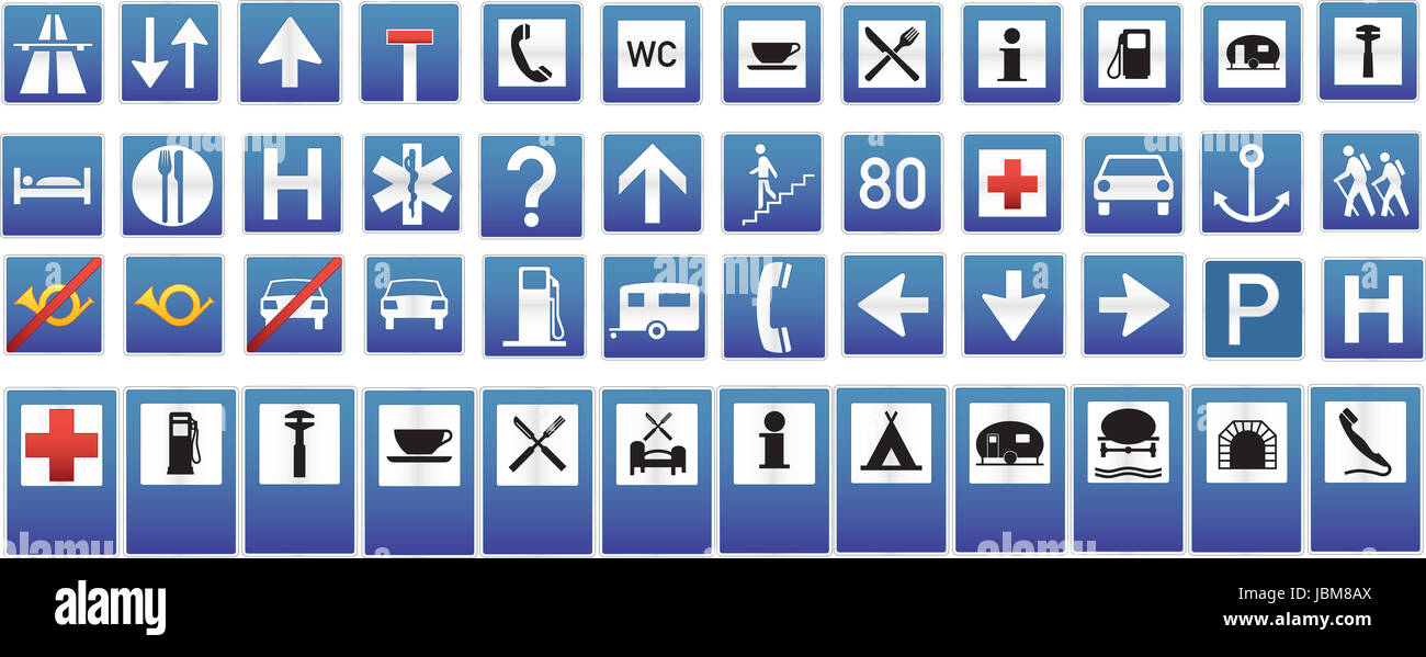 Information traffic signals on isolated background. illustration Stock ...
