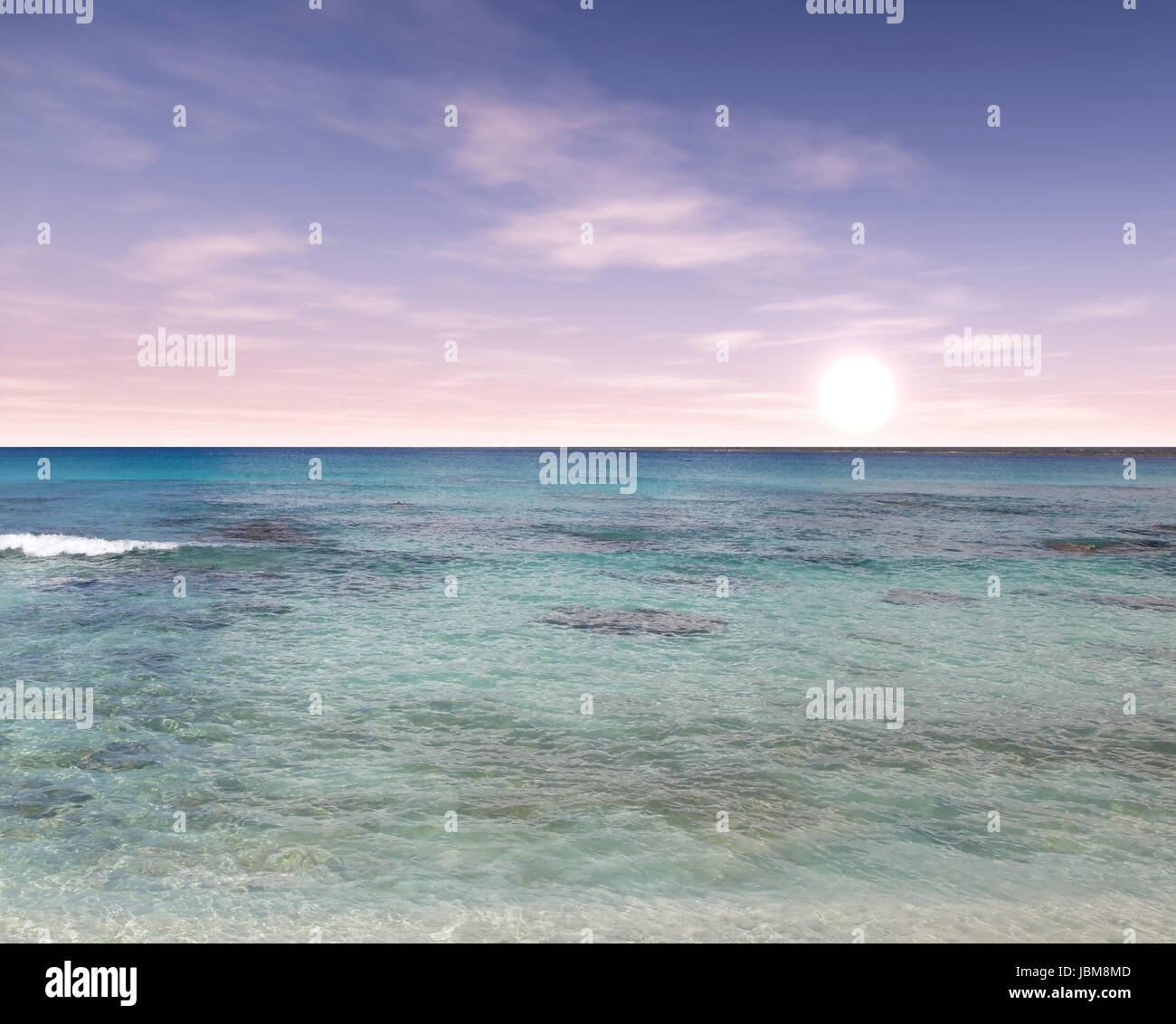 Tropical sea at dawn Stock Photo - Alamy