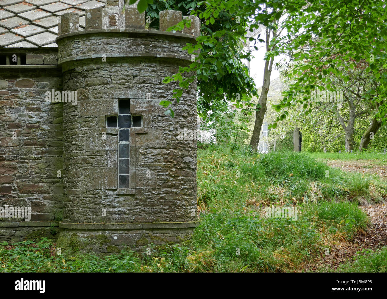 Turreted Doo'cot, Pitmuies Gardens, by Forfar, Angus, Scotland Stock ...