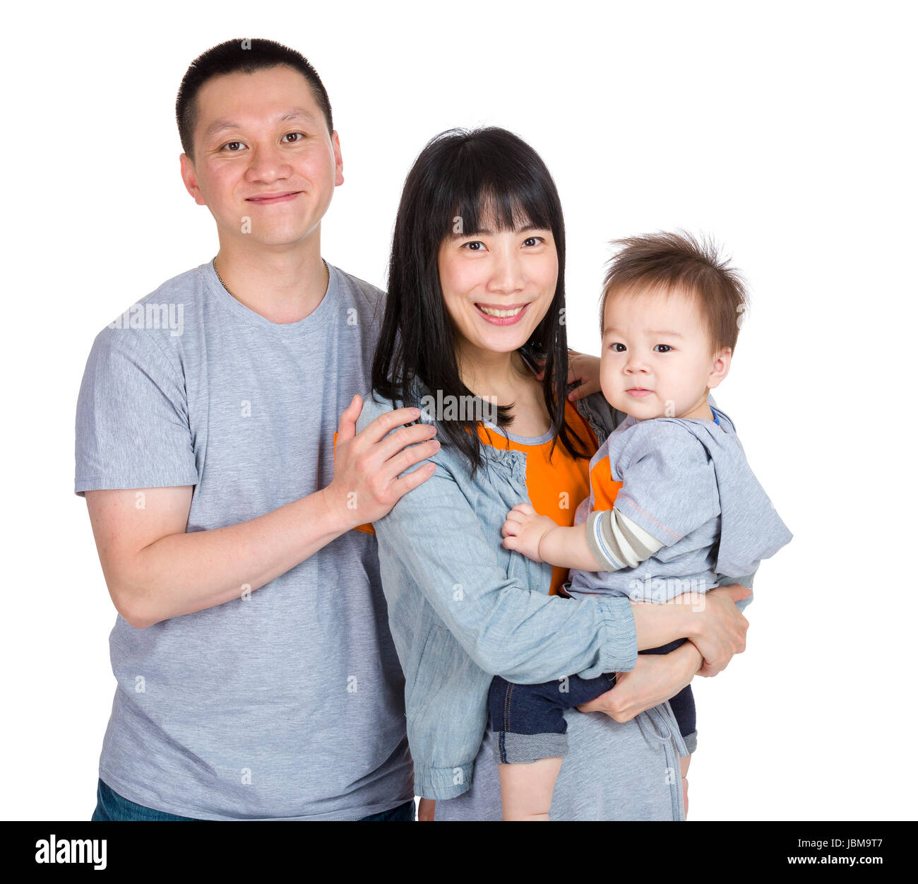Happy smiling asian family Stock Photo - Alamy