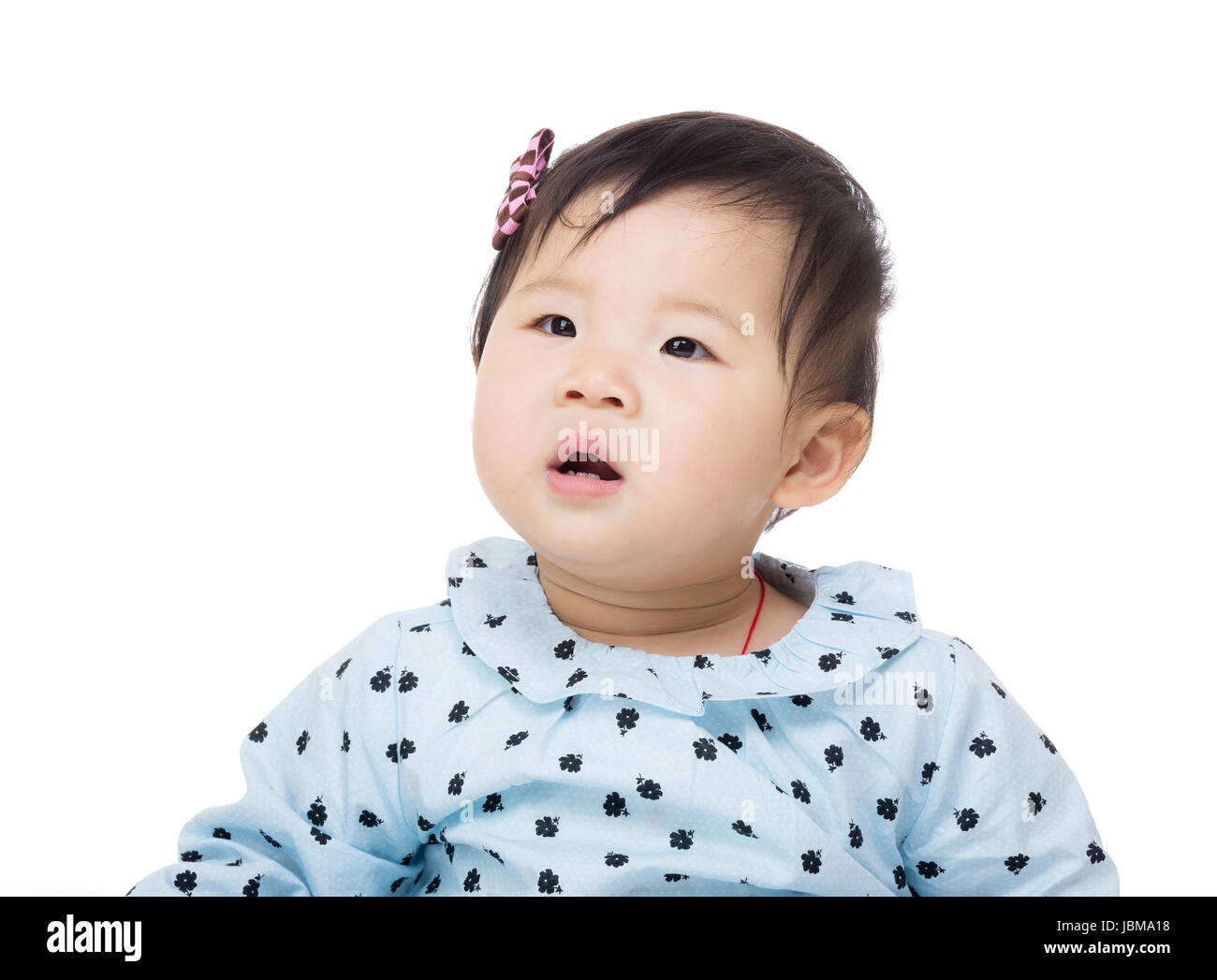 Little girl looking up Stock Photo - Alamy