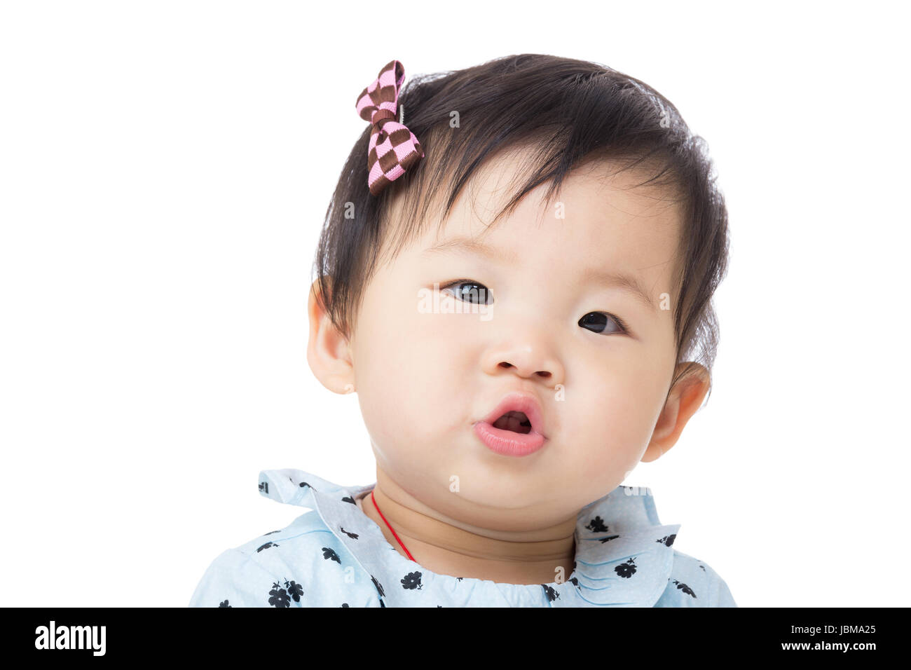 Asia baby girl pout lip Stock Photo - Alamy