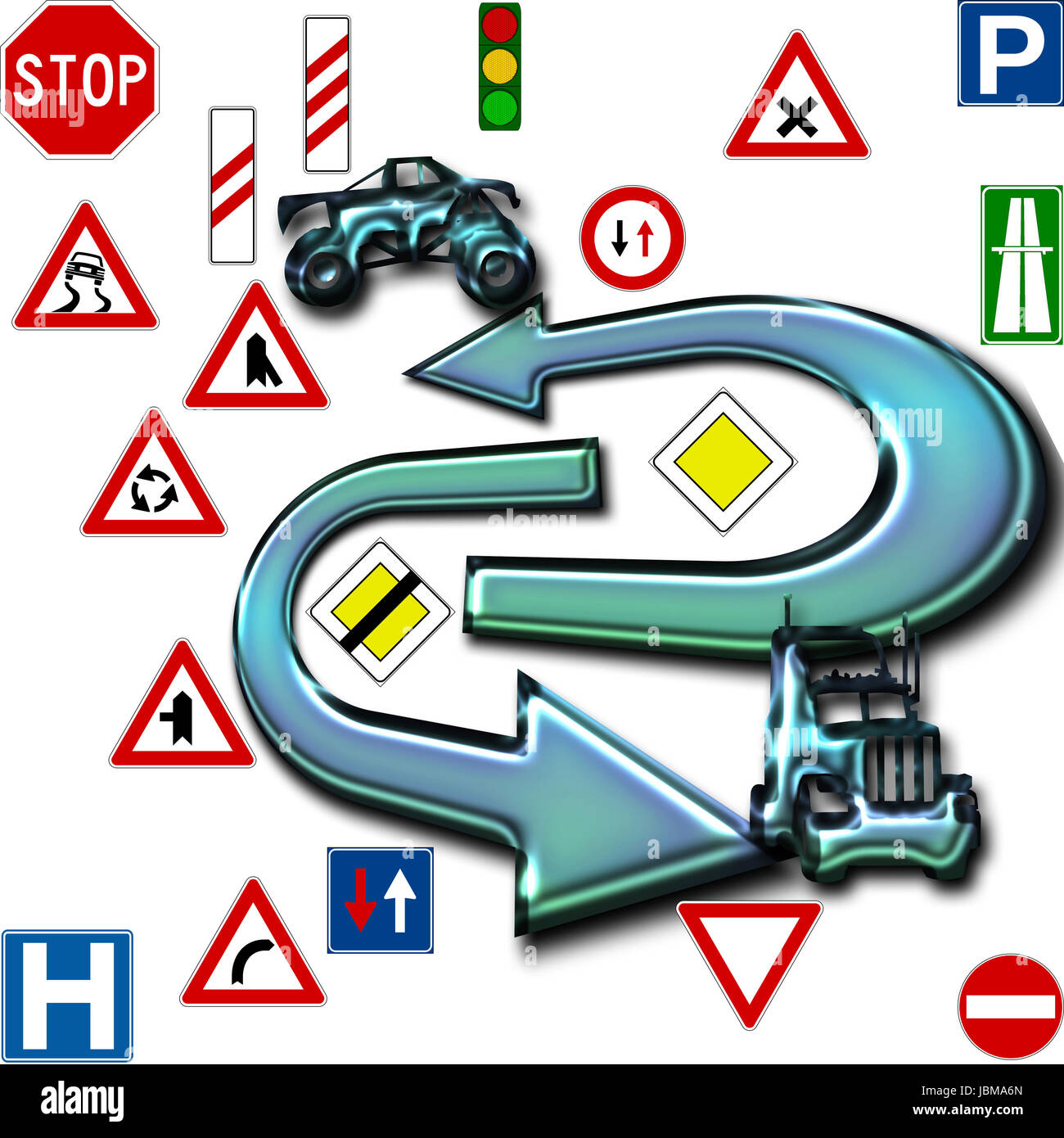 Car collision with traffic signals hi-res stock photography and images ...