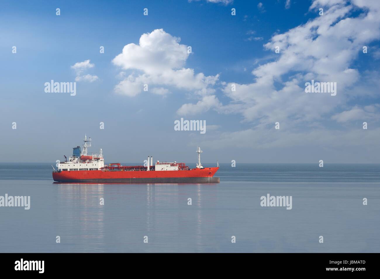 Cargo ship on the water Stock Photo - Alamy