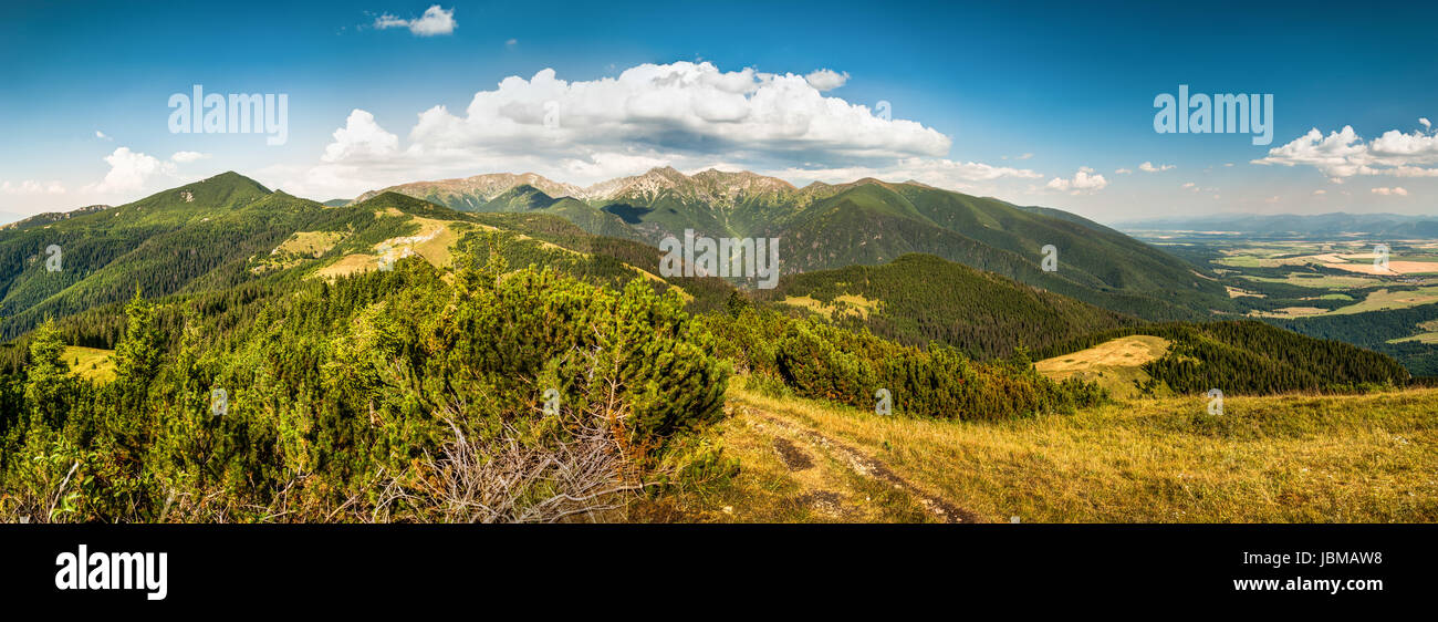 landscape, view from Sivy vrch towards Rohace Stock Photo - Alamy