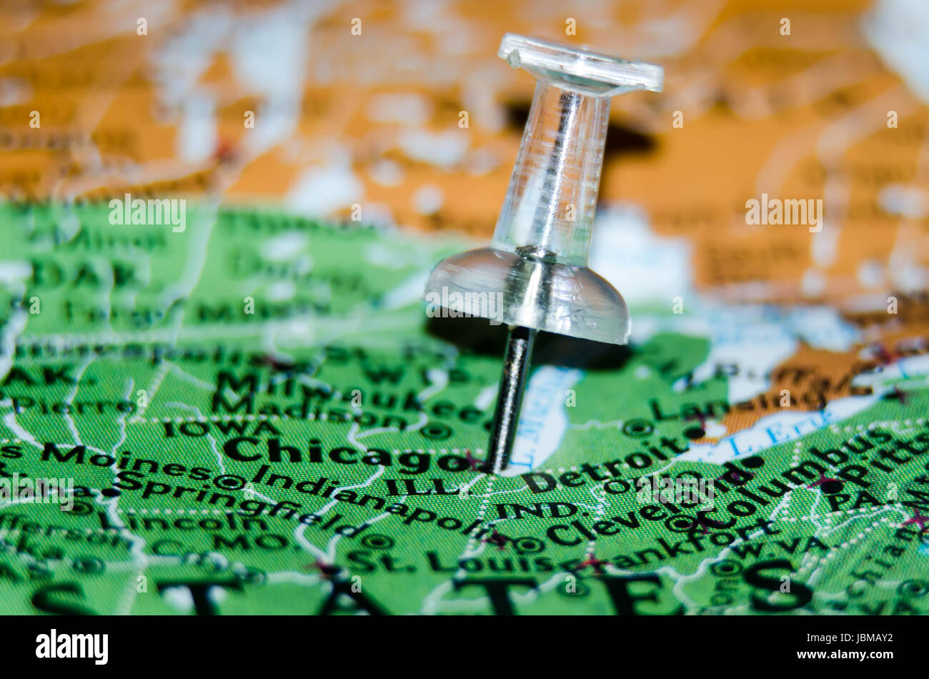 Political map of illinois hi-res stock photography and images - Alamy