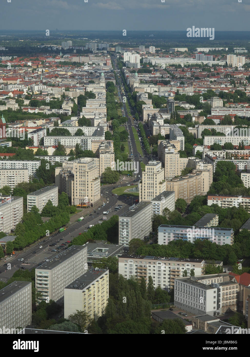 Aerial view karl marx allee hi-res stock photography and images - Alamy