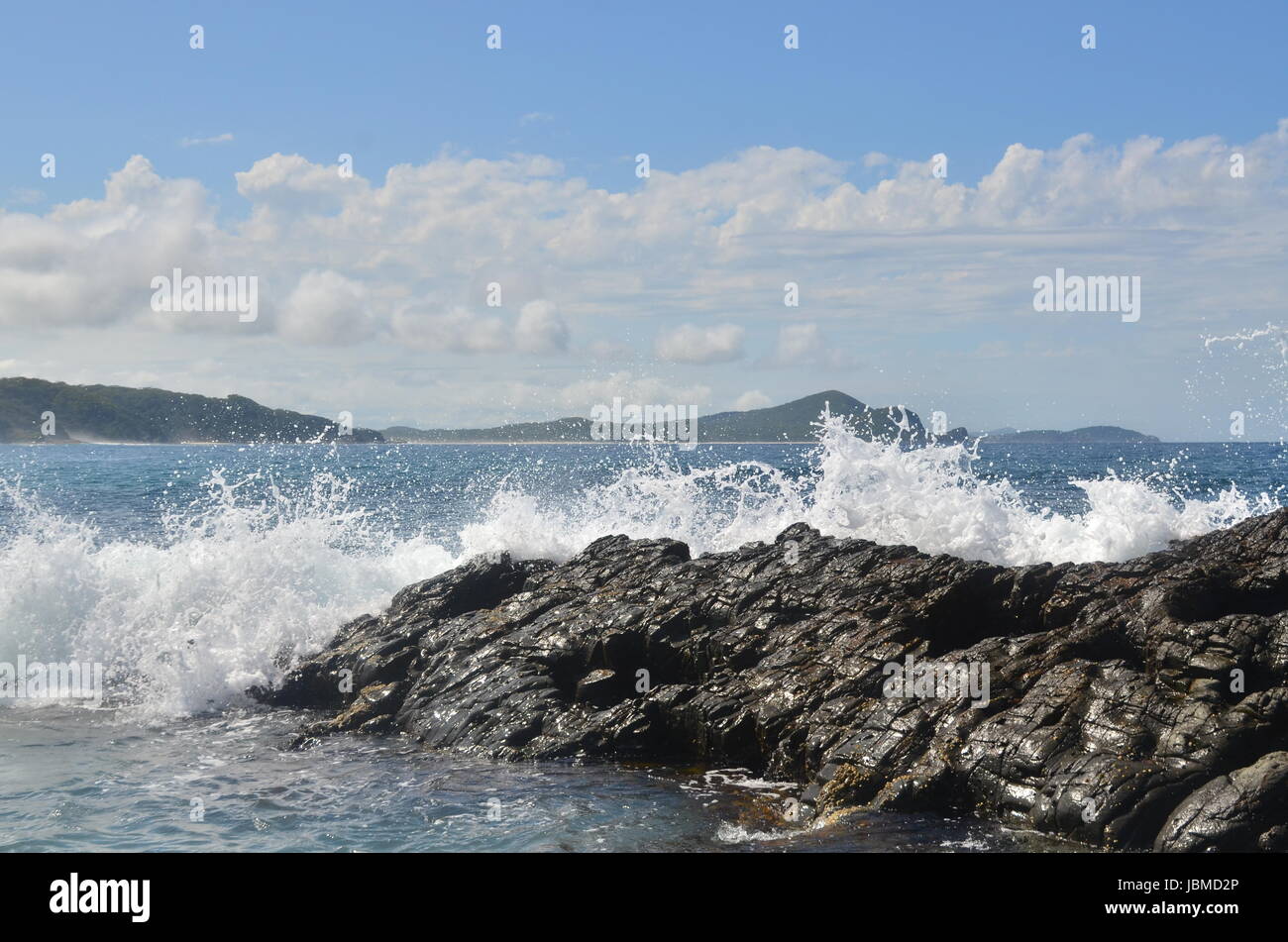 surf in seal rocks Stock Photo - Alamy