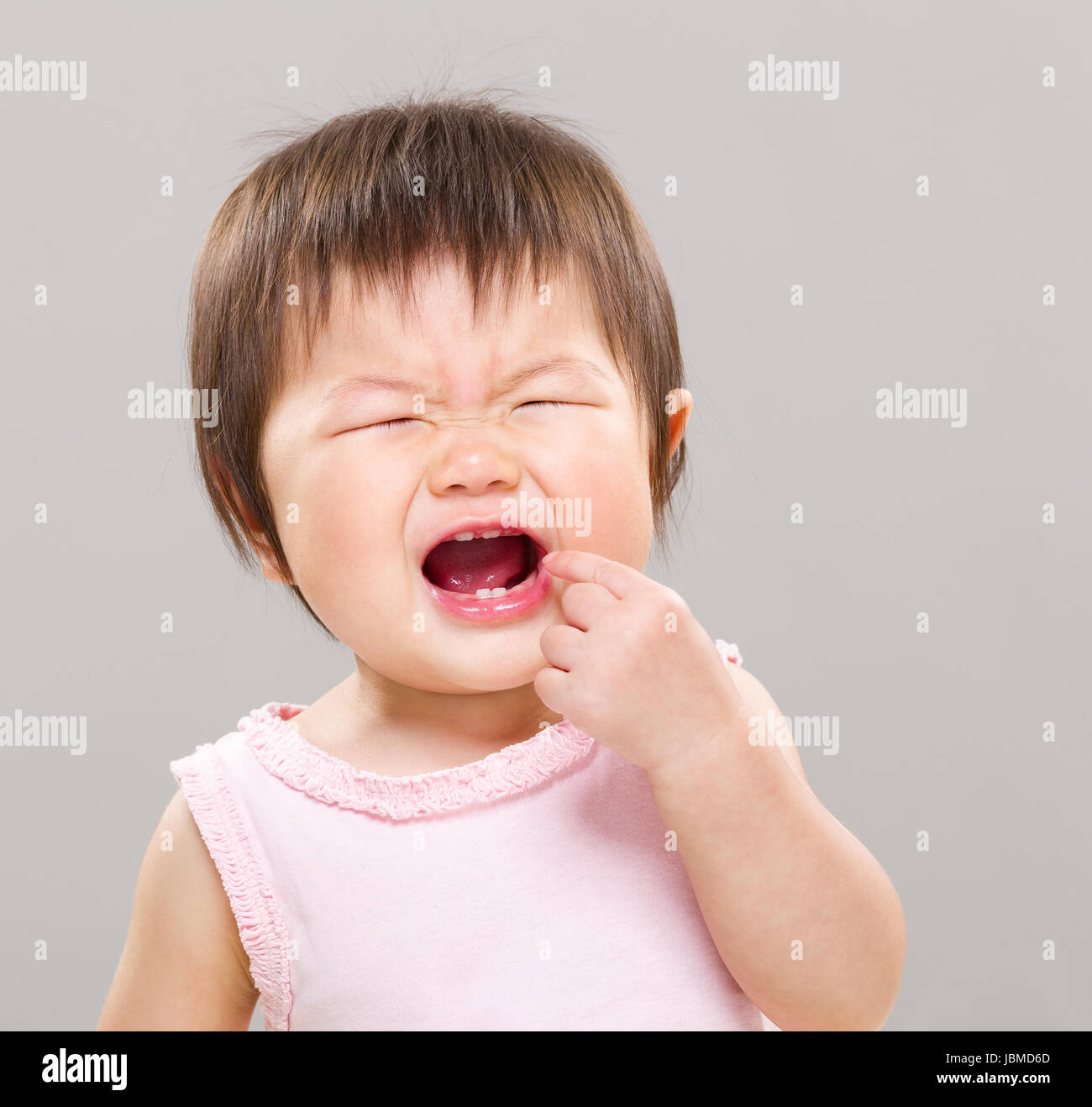 Girl with toothache Stock Photo - Alamy