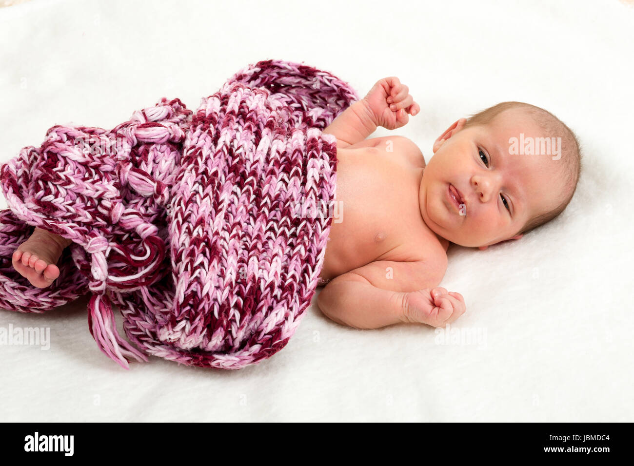 looking newborn baby - the first week of the new life Stock Photo - Alamy