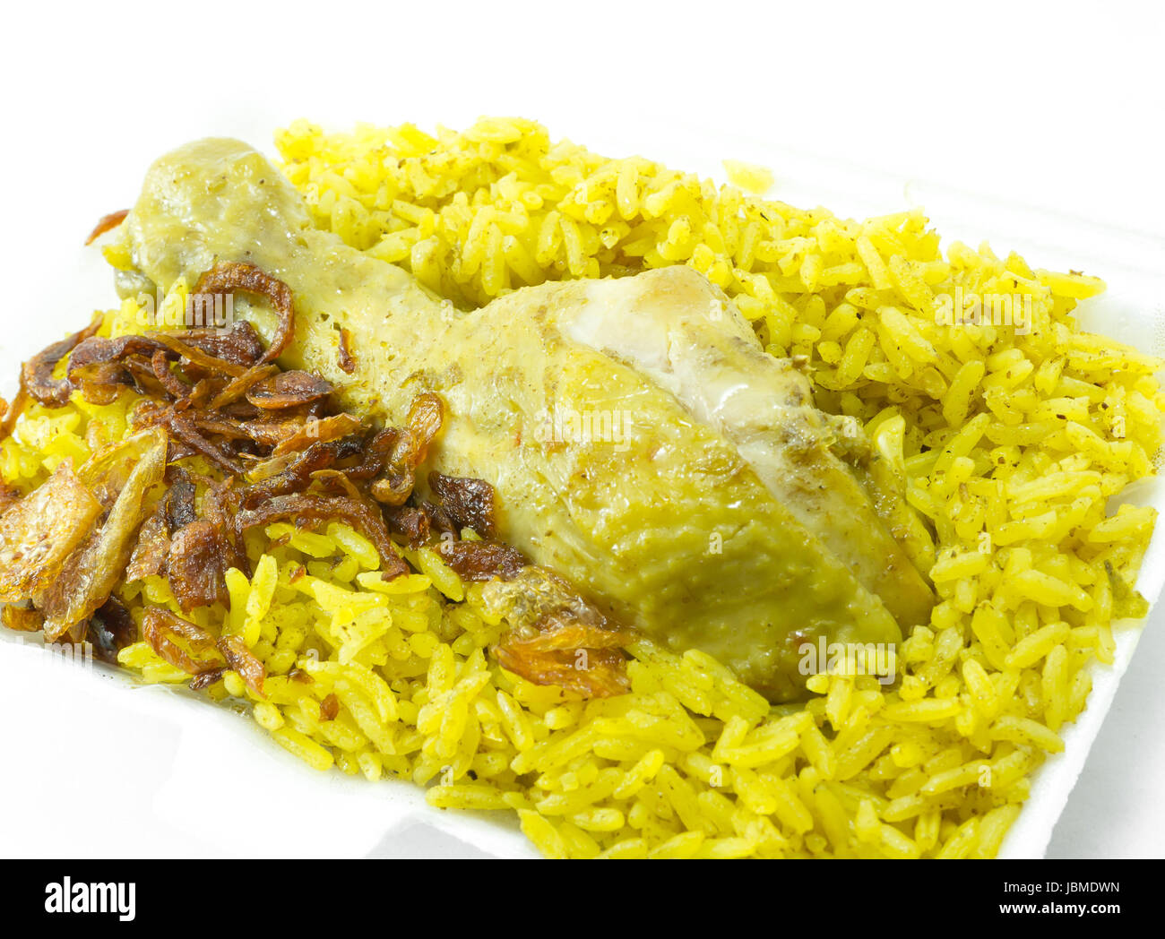 Chicken Rice Curry, indian food Stock Photo - Alamy