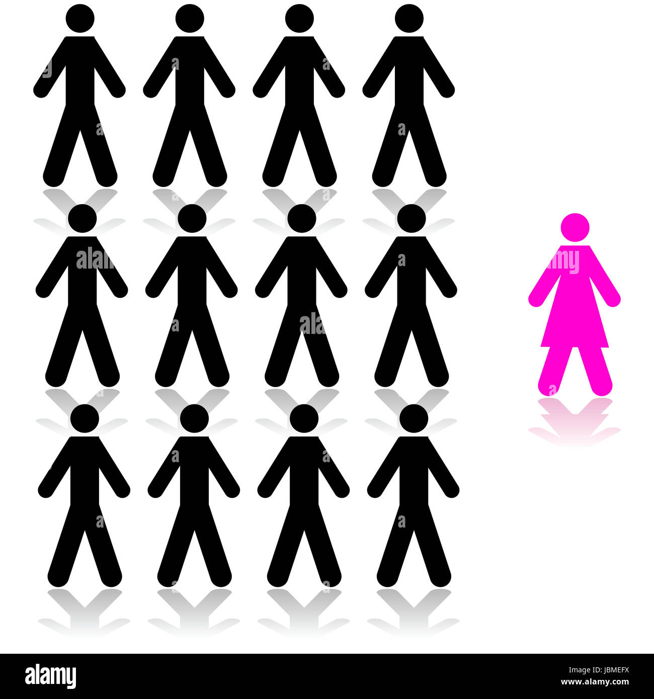 Singled out from a crowd Cut Out Stock Images & Pictures - Alamy