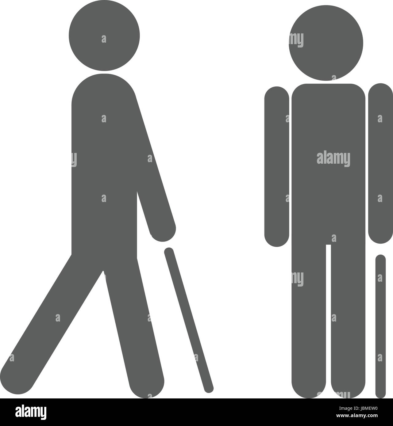 Thin walking stick Stock Vector Images - Alamy